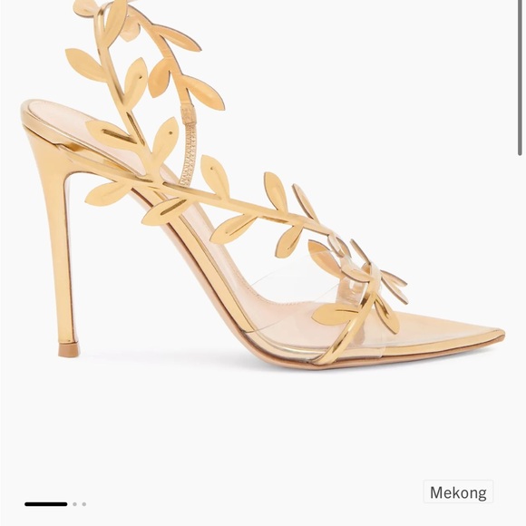 Gianvito Rossi | Shoes | Gianvito Rossi Gold Leaf Flavia Sandals Nwt ...